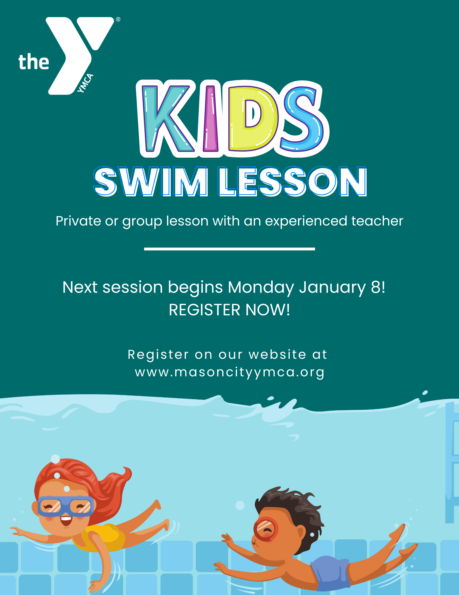 Kids Swim Lesson Flyer – MASON CITY FAMILY YMCA