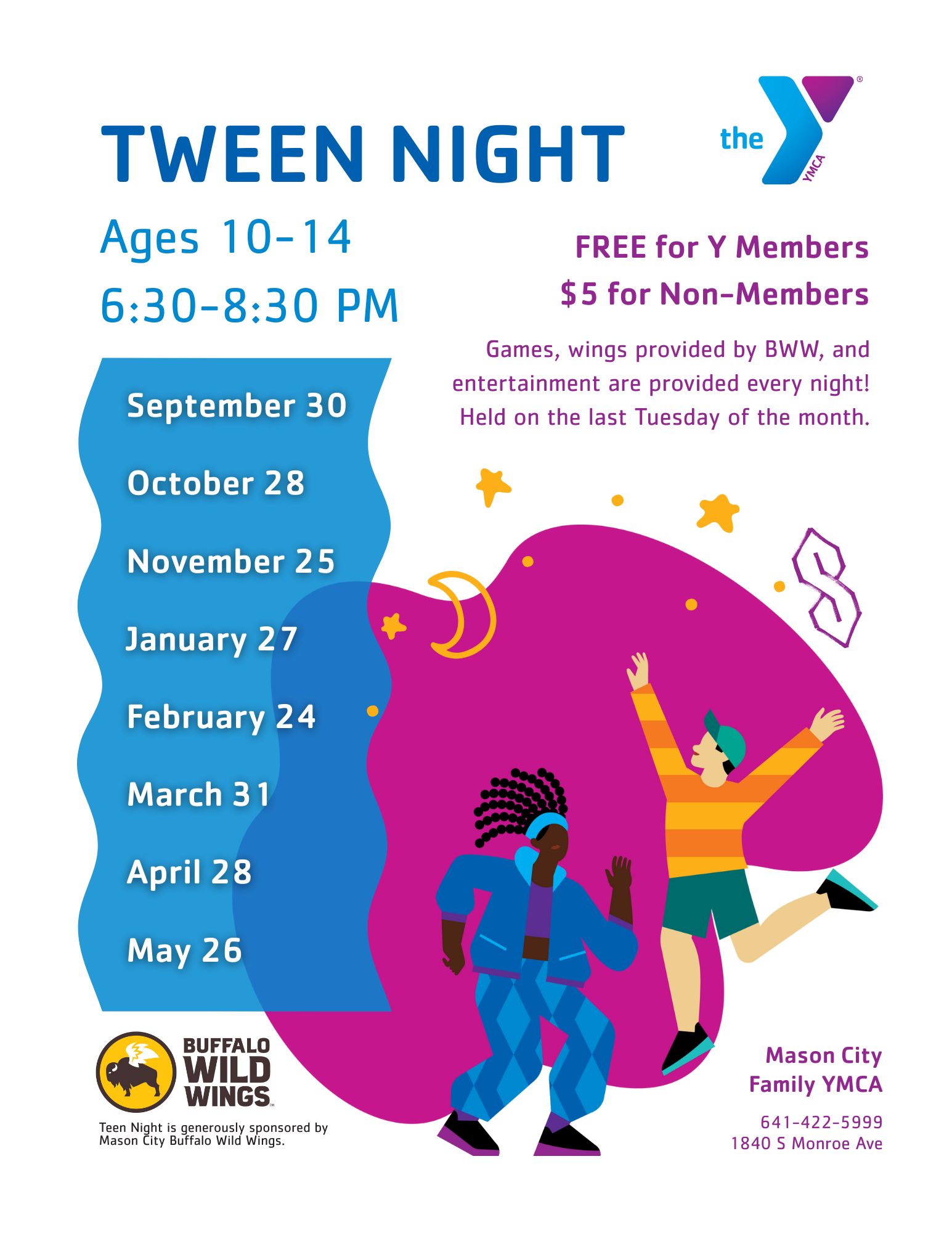 Tween Night!! – MASON CITY FAMILY YMCA